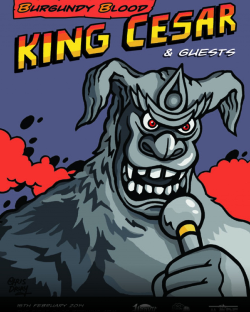 CAVETROLL DRURY - King Cesar Burgundy Blood